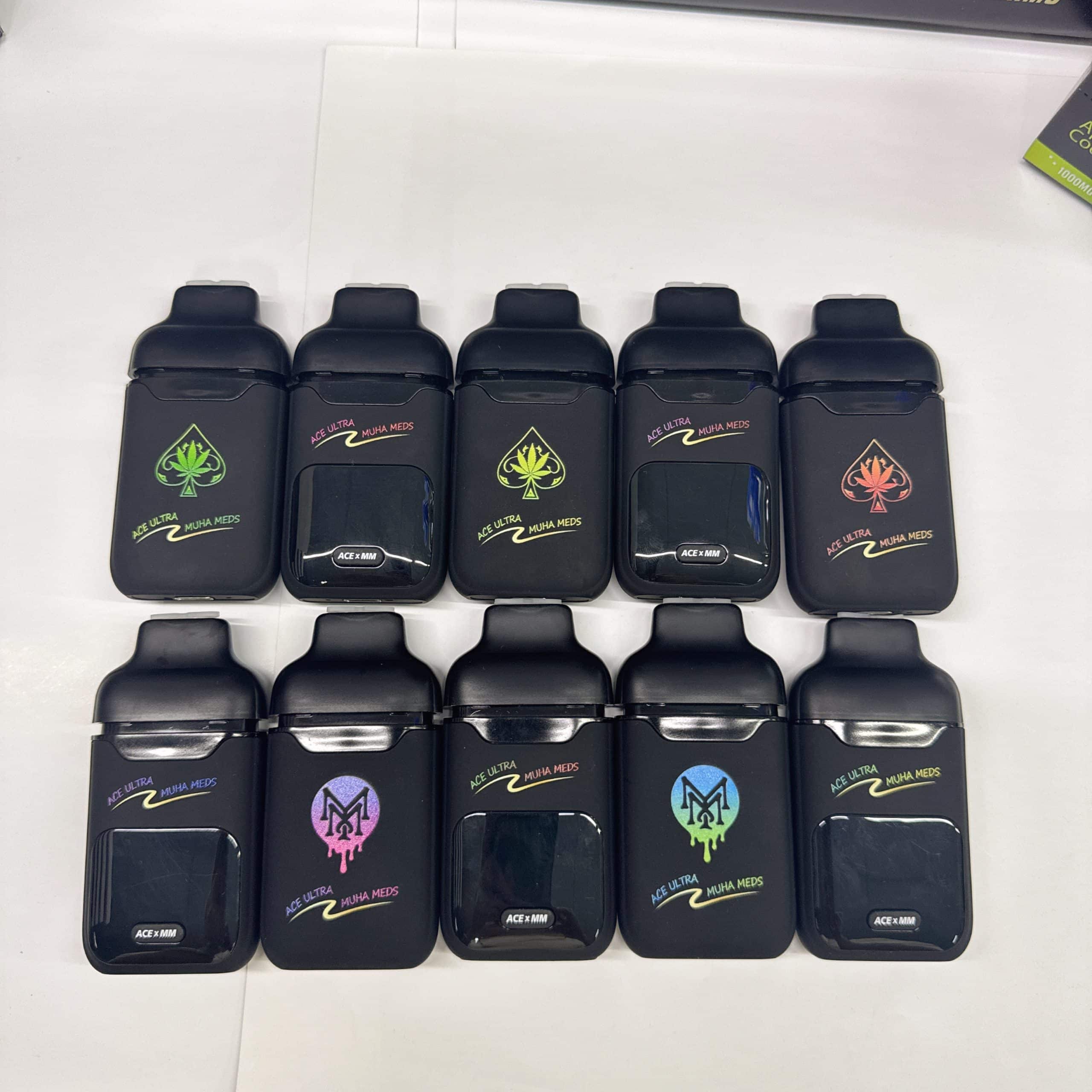 Empty MUHA MED X ACE ULTRA 0.5+0.5G Dual Disposable Vape - cbdvape
